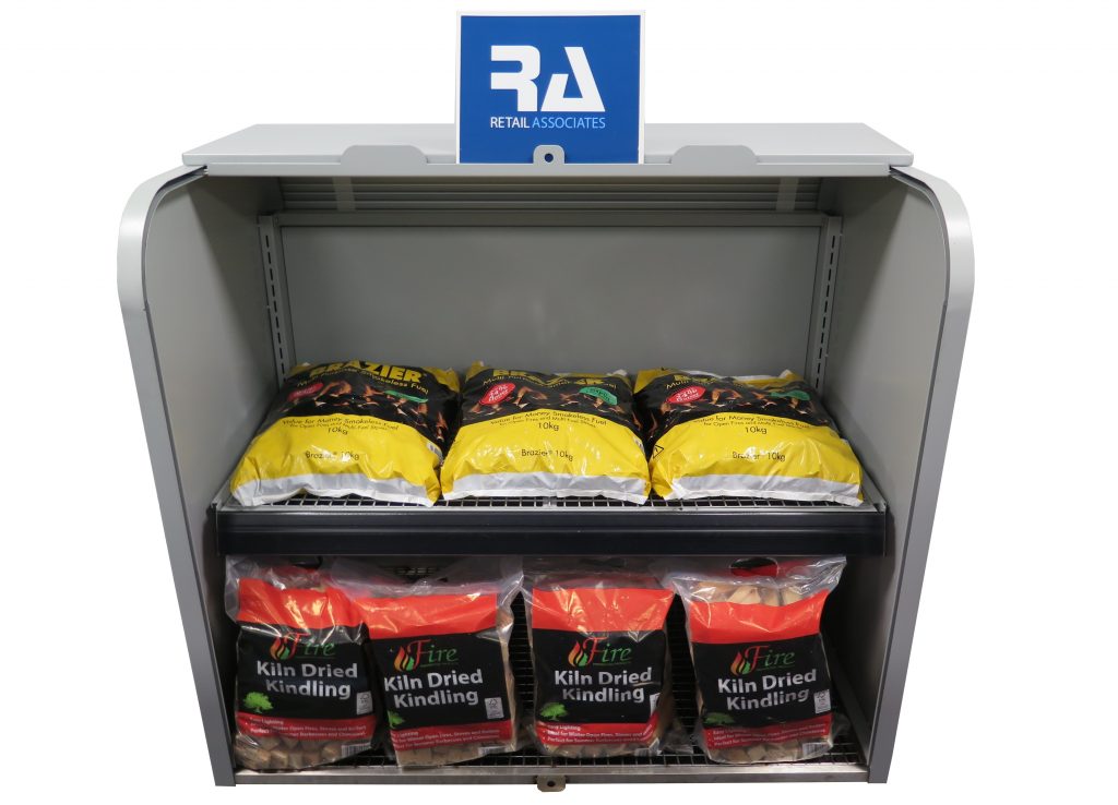 Large Metal Forecourt Bunker And Display Unit - Retail Associates