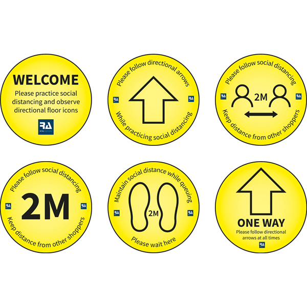 Covid-19 Circular Signage - Retail Associates