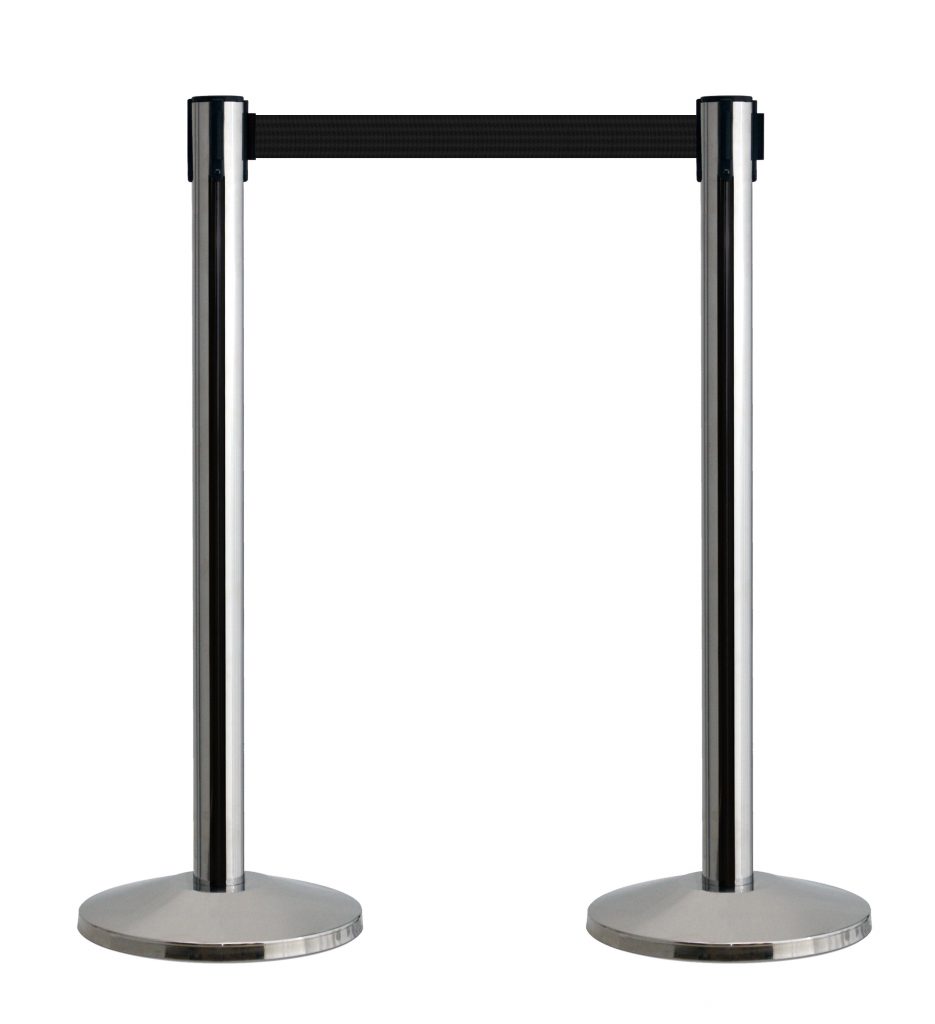 Chrome Retractable Posts - Retail Associates